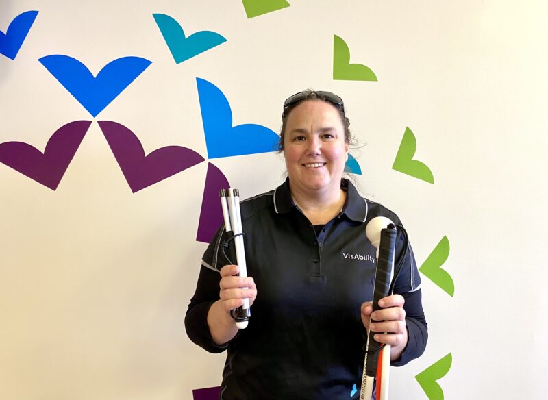 Types of white canes - VisAbility Tasmania