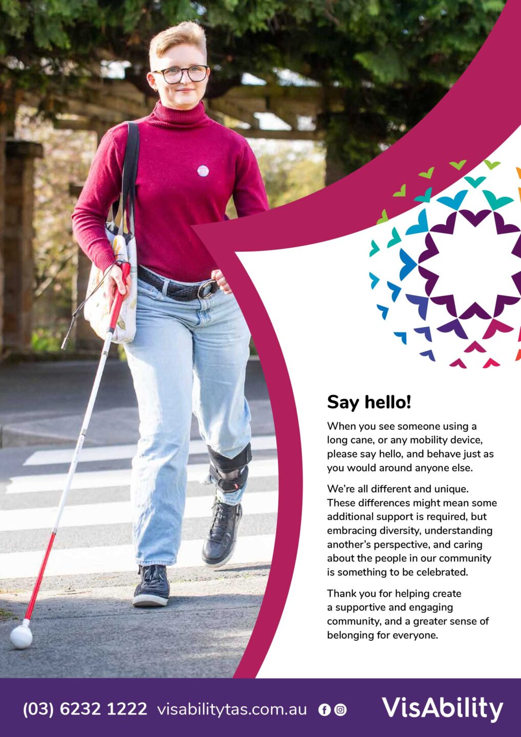 Say Hello Campaign - VisAbility Tasmania